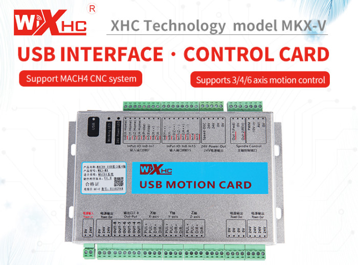 4 axis MACH4 USB CNC controller card – Wixhc Technology